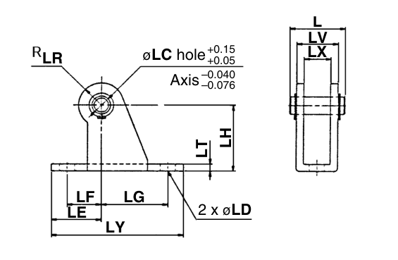 [SMC Pneumatics]Mounting Brackets Pivot CM-B040 — Mechatalk