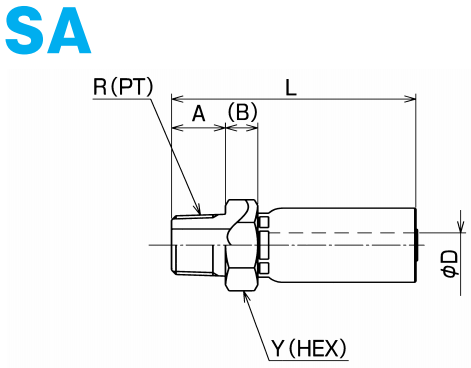 [NITTA] HOSE COUPLING SA-PT(For N3130, 3130, 3000)(For 3700) — Mechatalk