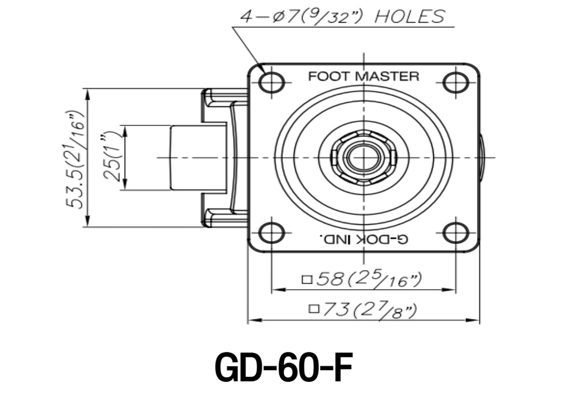 [FOOTMASTER] GD-60 Leveling Casters Smart Solution for both easy movem ...